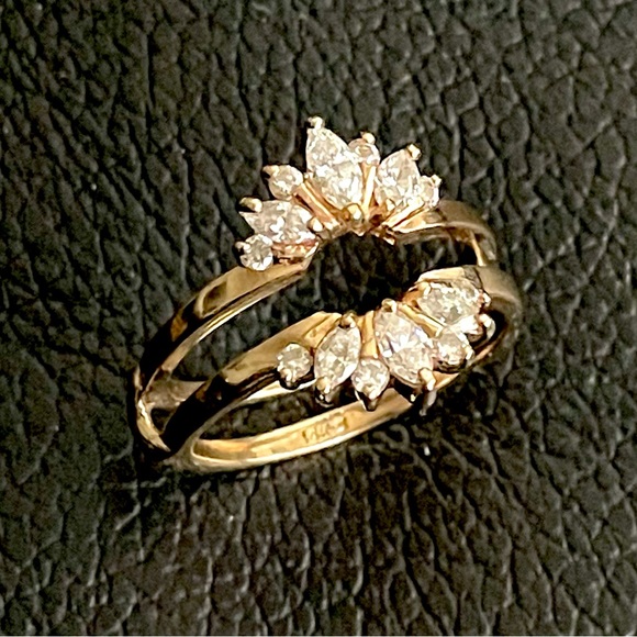 Stuller | Jewelry | Stuller Ornate Crown Of Gems Heavy Stone Ring Guard ...